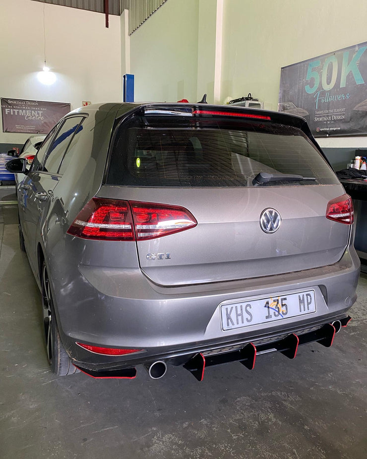 VW Golf MK7 GTI Rear Diffuser add on